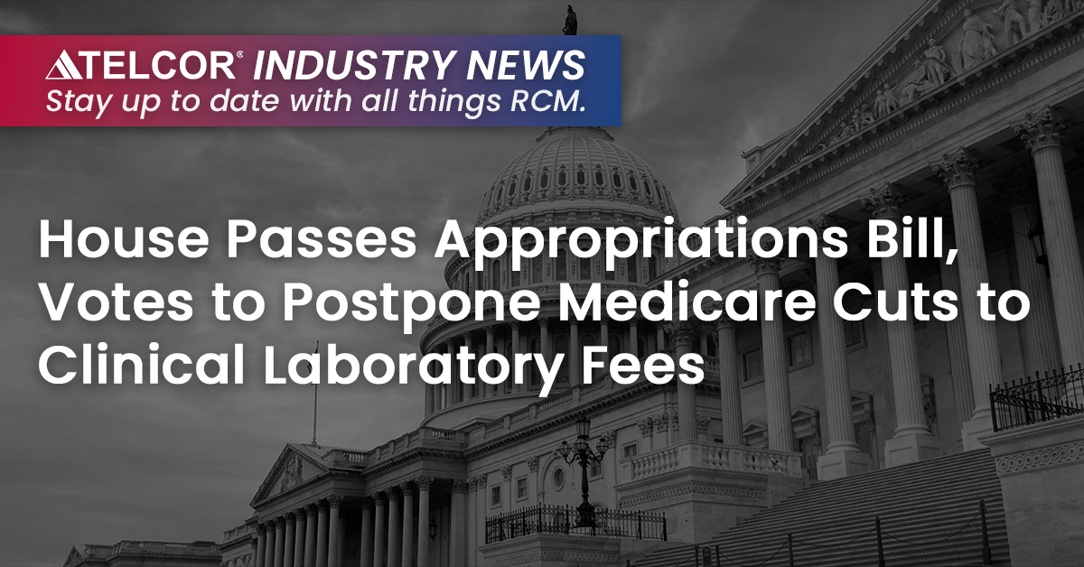 House Passes Appropriations Bill, Votes to Postpone Medicare Cuts to ...